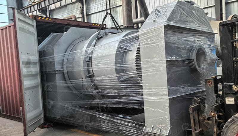 India 1000kg/h Rice Husk Carbonization Machine Delivery Success ...